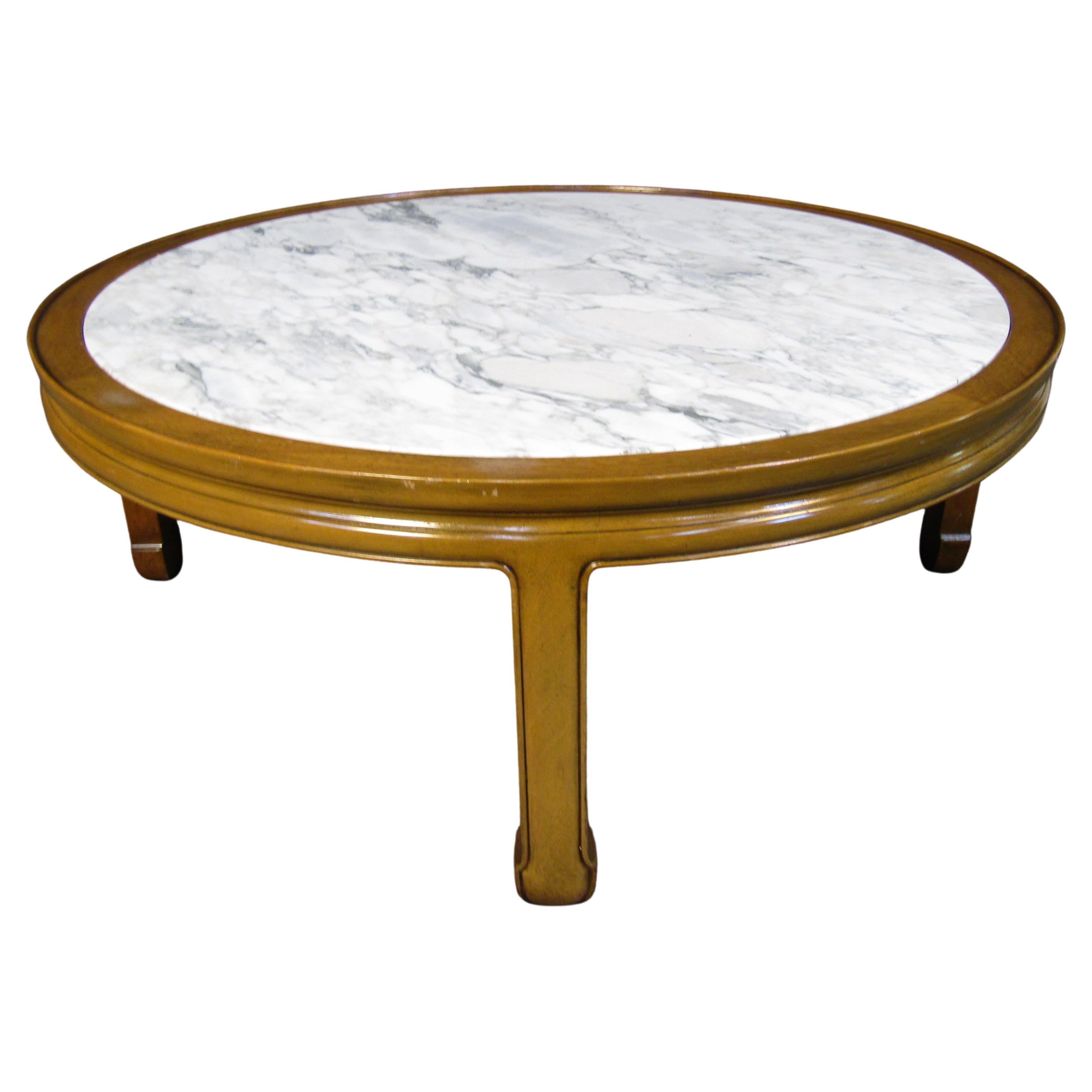 Vintage Center Table in Wood and Travertine, 1970s For Sale at 1stDibs