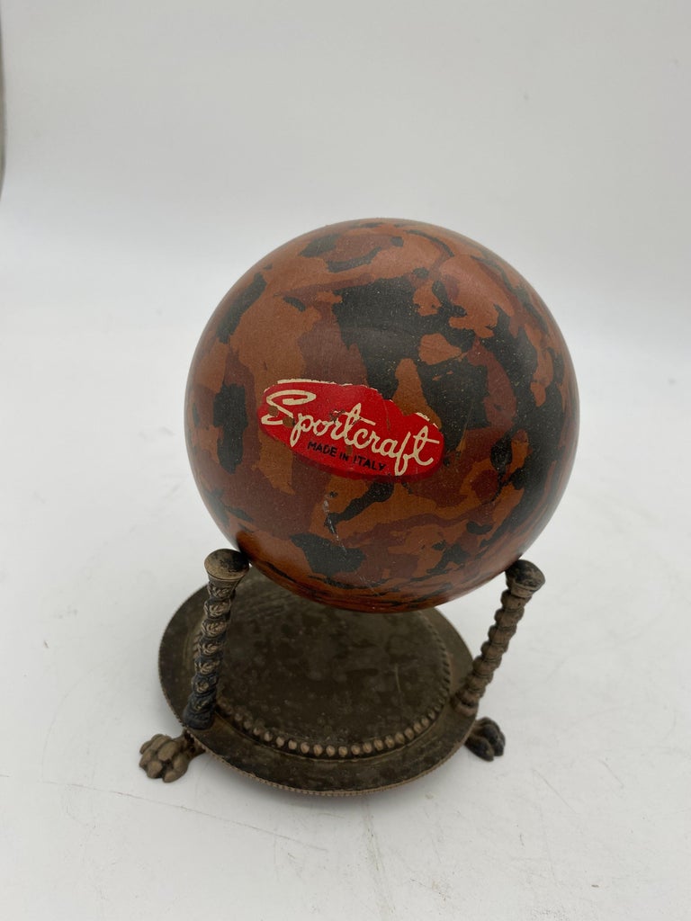 Vintage Marble, Brass, Resin, Glass Spheres with Stands Collection For ...