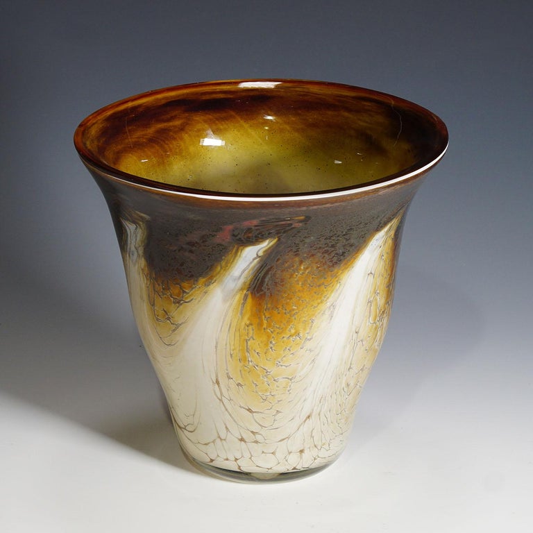 Vintage Marble Glass Vase Designed by Richard Glass, circa 1980 For ...