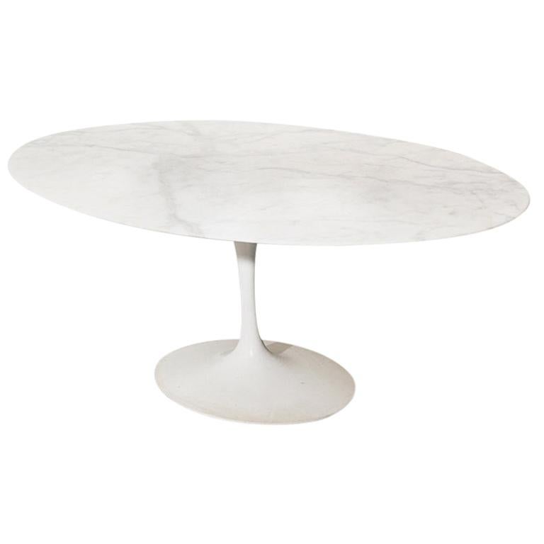 Vintage Marble Tulip Dining Table at 1stDibs