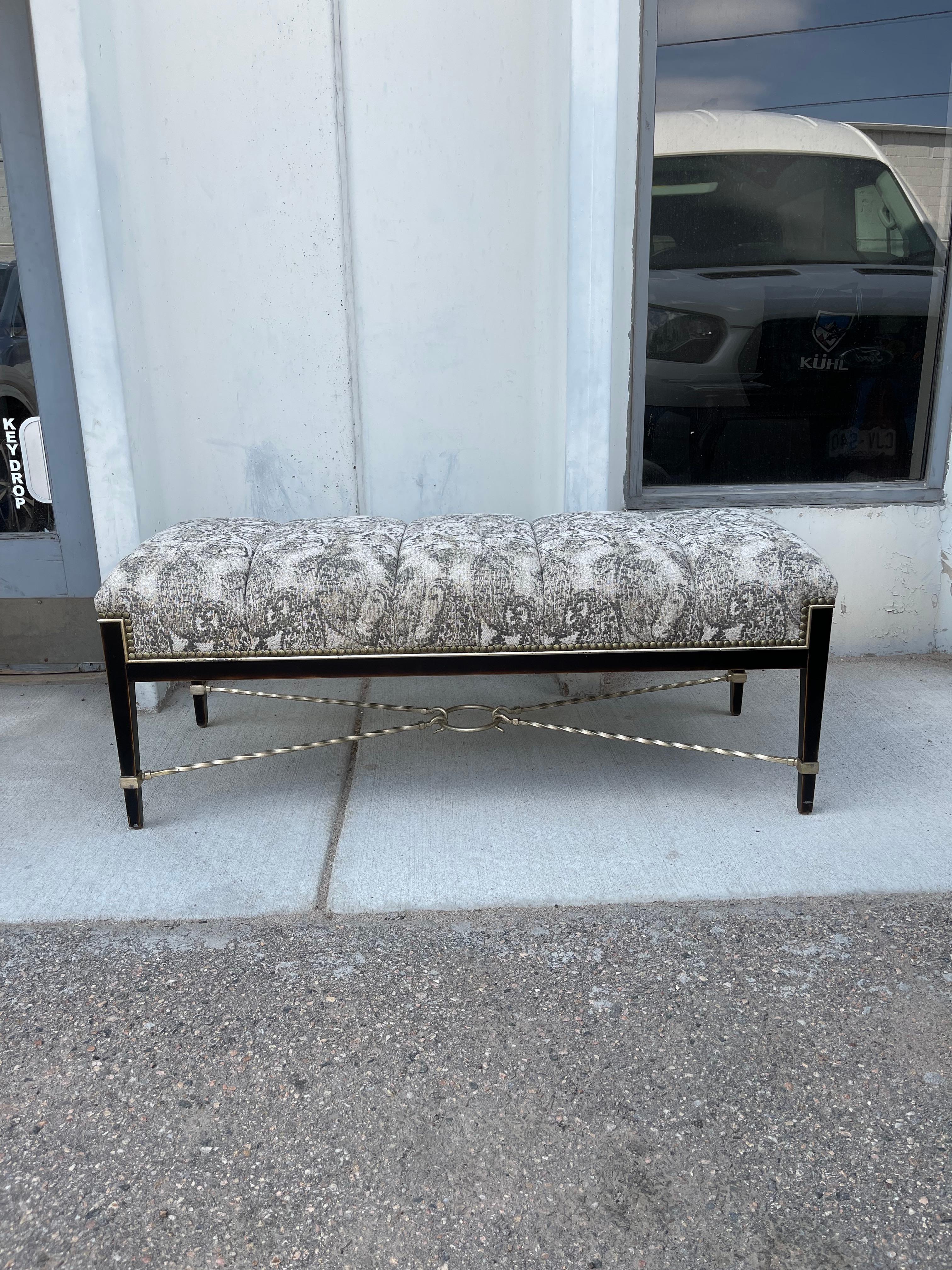 Vintage Marge Carson 'Bolero' Upholstered Benches For Sale at 1stDibs