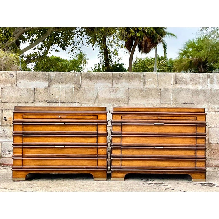 Vintage Marge Carson Nightstands, a Pair at 1stDibs