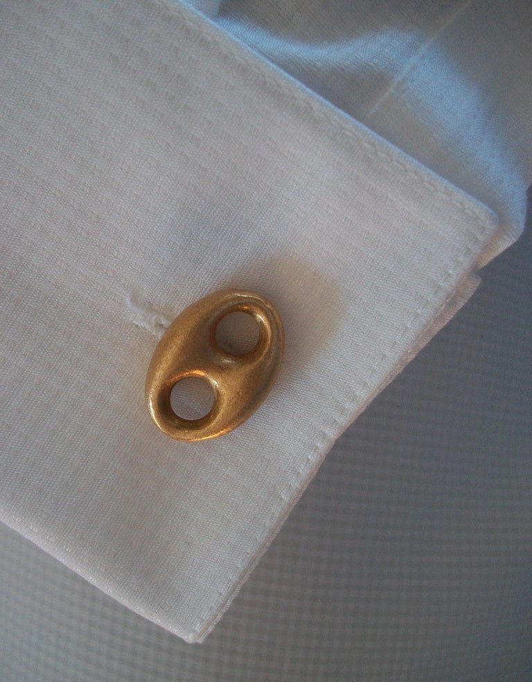 Vintage Mariner Link 18K Gold Cufflinks - Italy (Arezzo) - Mid 20th ...