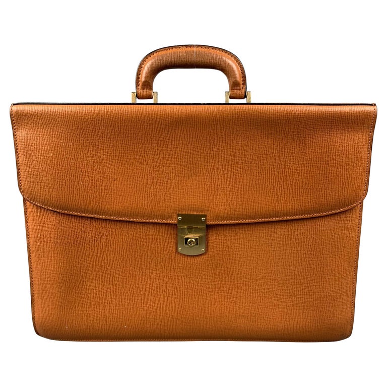 Vintage MARK CROSS Tan Leather Brass Briefcase Bag at 1stDibs | mark ...