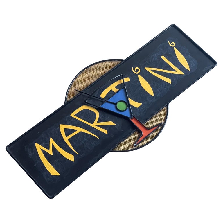 Vintage "Martini" Sign at 1stDibs