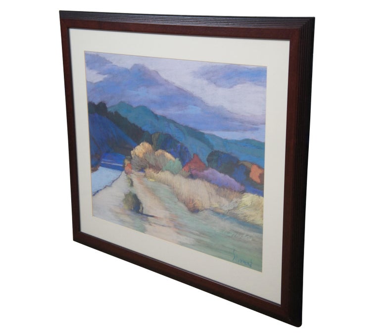 Vintage Mary Silverwood 'Diablo Range' Southwester Landscape Print ...