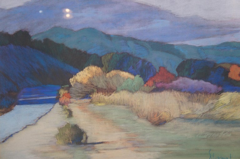 Vintage Mary Silverwood 'Diablo Range' Southwester Landscape Print ...
