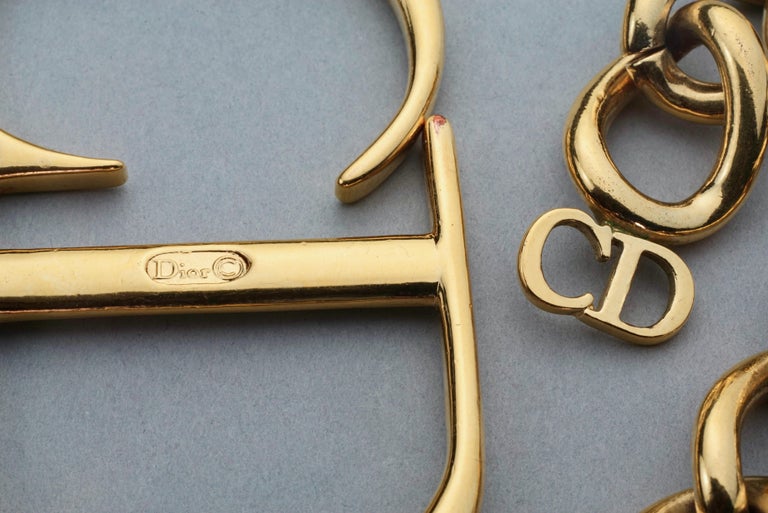 Vintage Massive CHRISTIAN DIOR by John Galliano Logo Monogram Chain ...