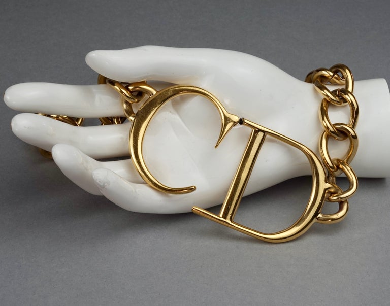Vintage Massive CHRISTIAN DIOR by John Galliano Logo Monogram Chain ...