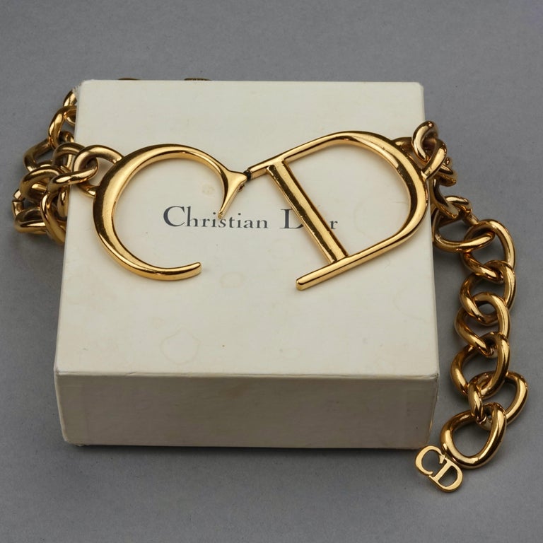 Vintage Massive CHRISTIAN DIOR by John Galliano Logo Monogram Chain ...