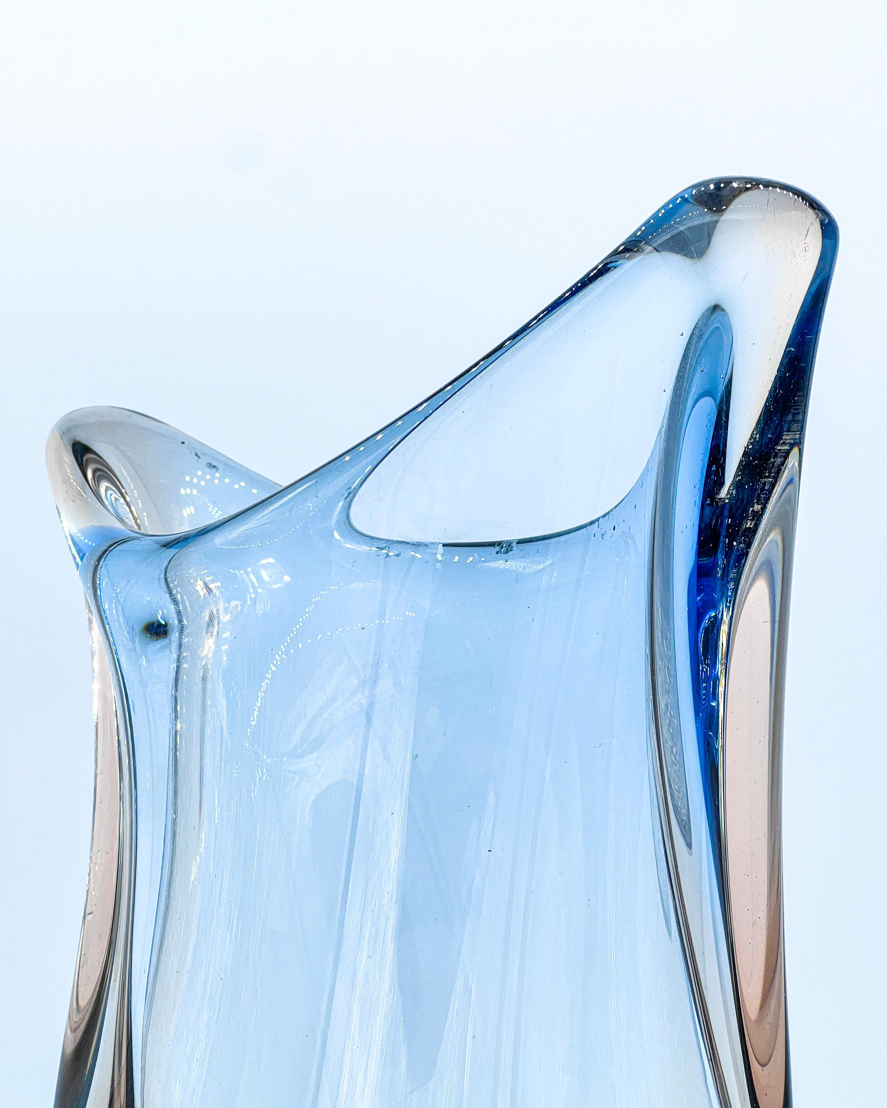 Italian Sculptural Murano Glass Vase , colorful and timeless For Sale ...