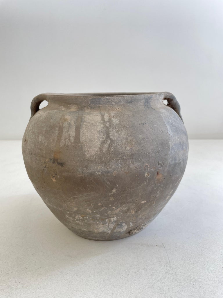 Vintage Matte Oil Pot Clay Pottery For Sale at 1stDibs