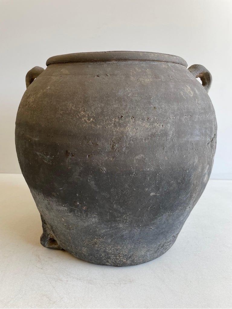 Vintage Matte Oil Pottery Decorative Pot at 1stDibs