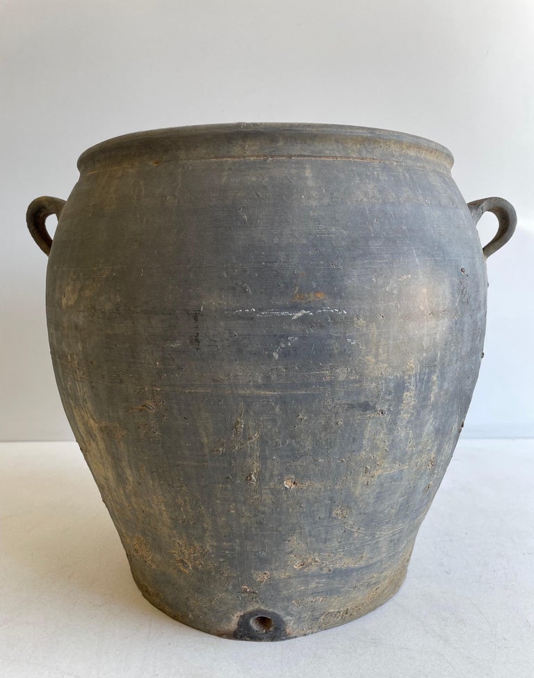 Vintage Matte Oil Pottery Decorative Pot at 1stDibs