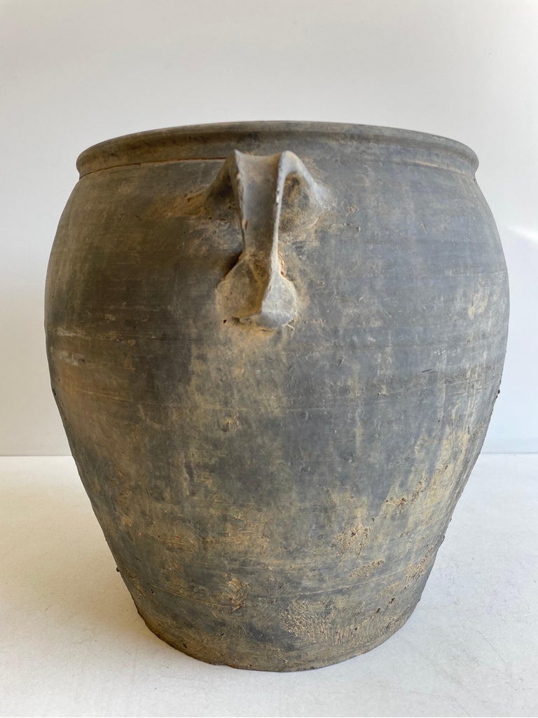 Vintage Matte Oil Pottery Decorative Pot at 1stDibs