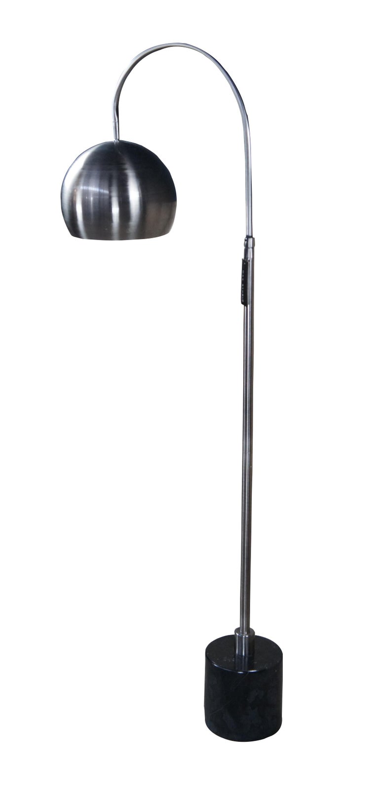 Vintage Max Studio Home Modern Arc Steel Marble Floor Library Reading ...