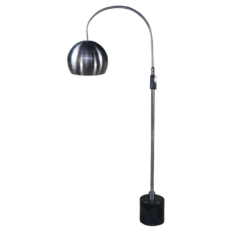 Vintage Max Studio Home Modern Arc Steel Marble Floor Library Reading ...