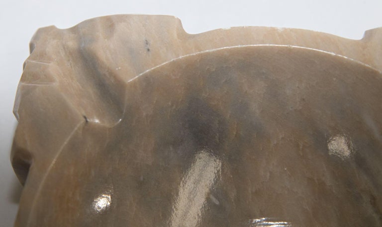 Vintage Mayan Aztec Marble Large Ashtray Centerpiece For Sale at 1stDibs