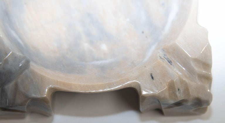 Vintage Mayan Aztec Marble Large Ashtray Centerpiece For Sale at 1stDibs