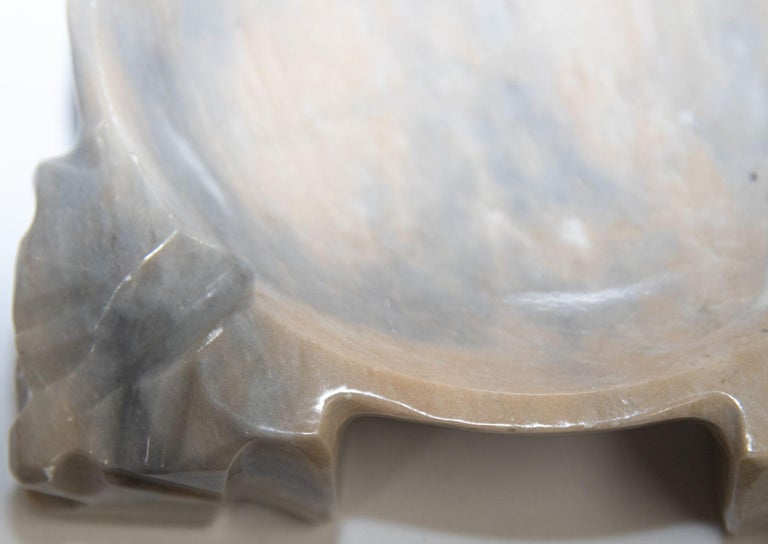 Vintage Mayan Aztec Marble Large Ashtray Centerpiece For Sale at 1stDibs