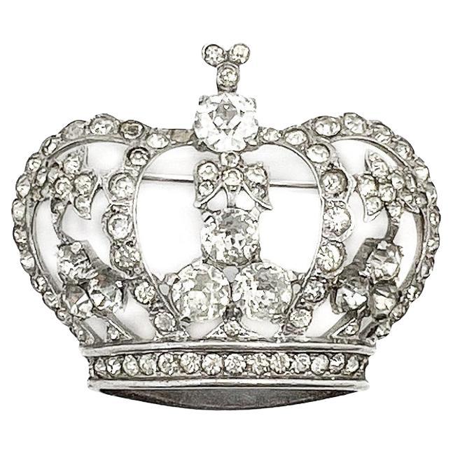 Vintage Kenneth Jay Lane Statement Jewelled Cruciform Brooch 1980s For ...