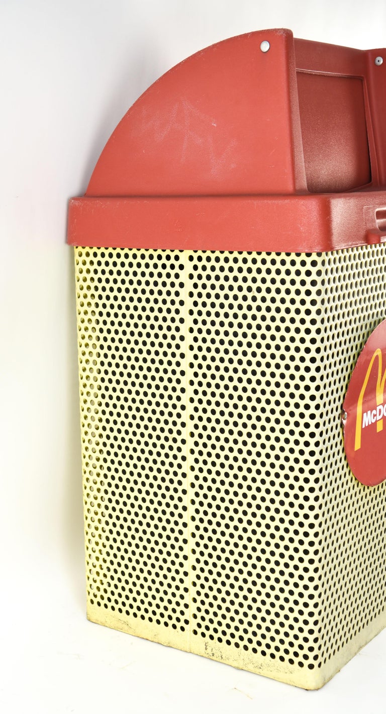 Vintage McDonald's Garbage Receptacle at 1stDibs | mcdonalds trash can ...