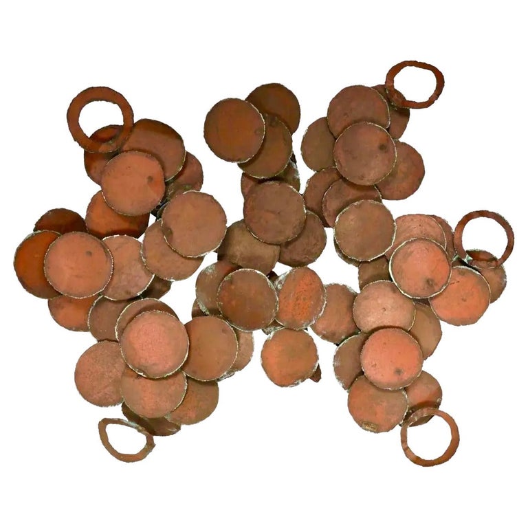Vintage MCM Brutalist Copper Wall Sculpture For Sale at 1stDibs