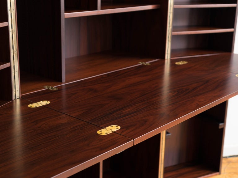 Vintage Mcm Danish Rosewood Magic Box Folding Desk by Neils Erik ...