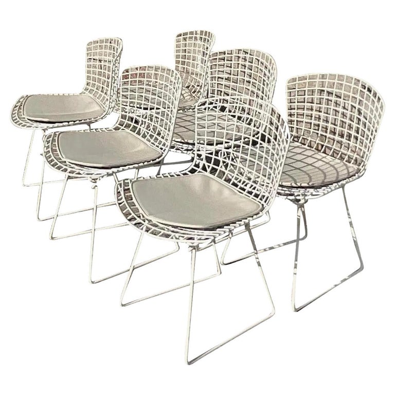 Vintage MCM Knoll Bertoia Dining Chairs, Set of 6 at 1stDibs
