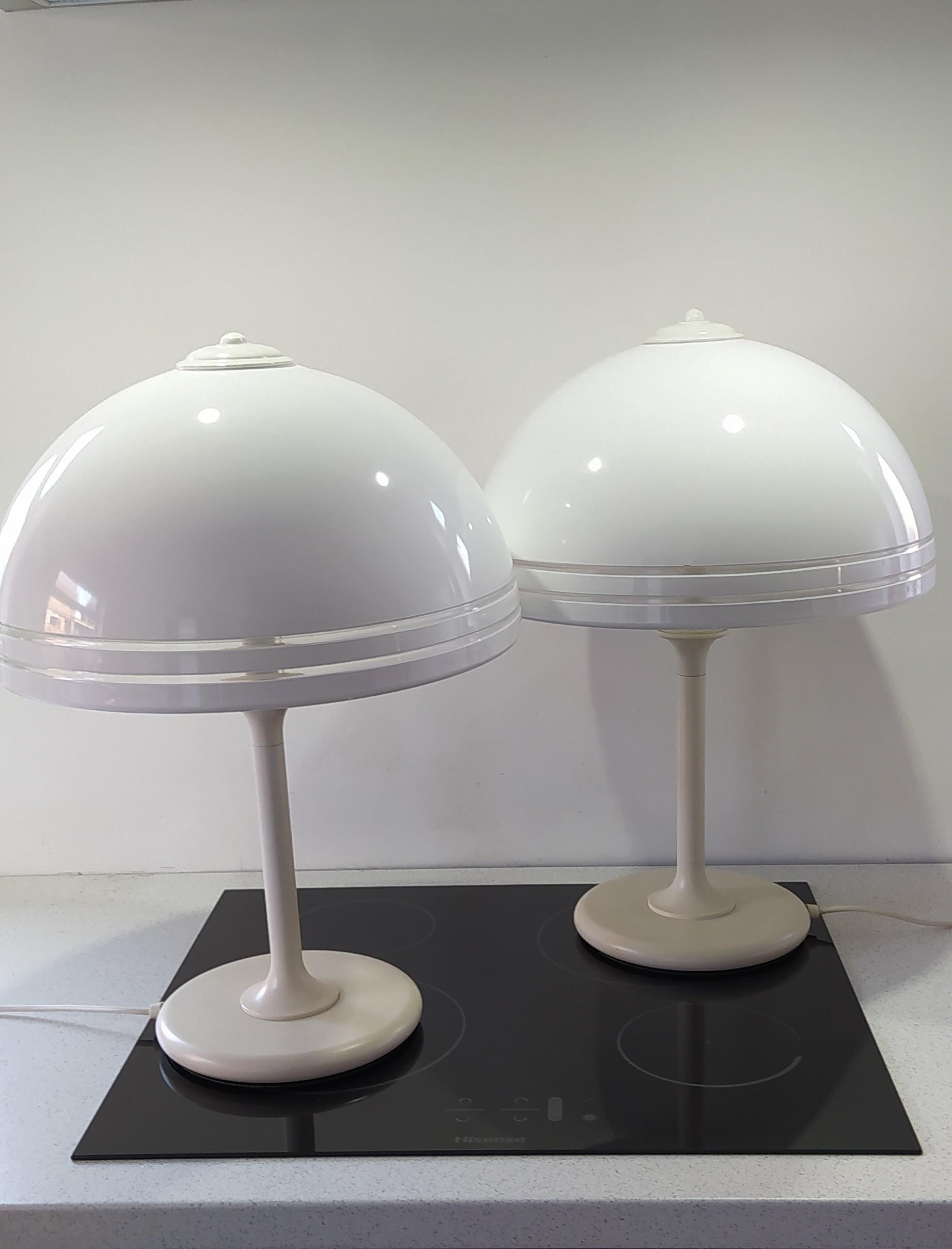 Vintage MCM Wessel-Herford Table Lamps 1970's For Sale at 1stDibs