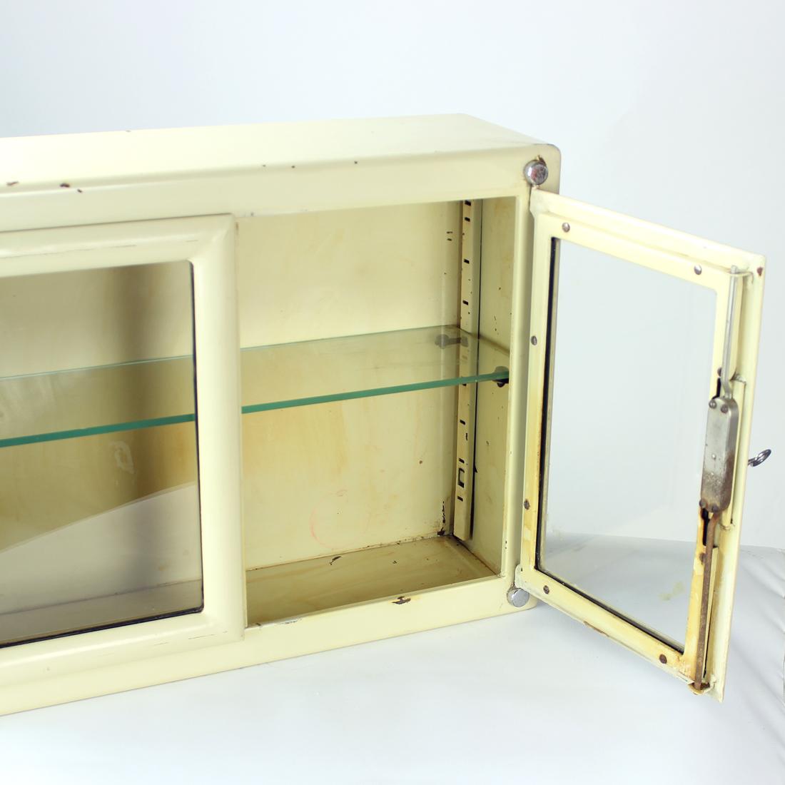 Vintage Medical Cabinet with Glass Door, Czechoslovakia, 1950s at ...