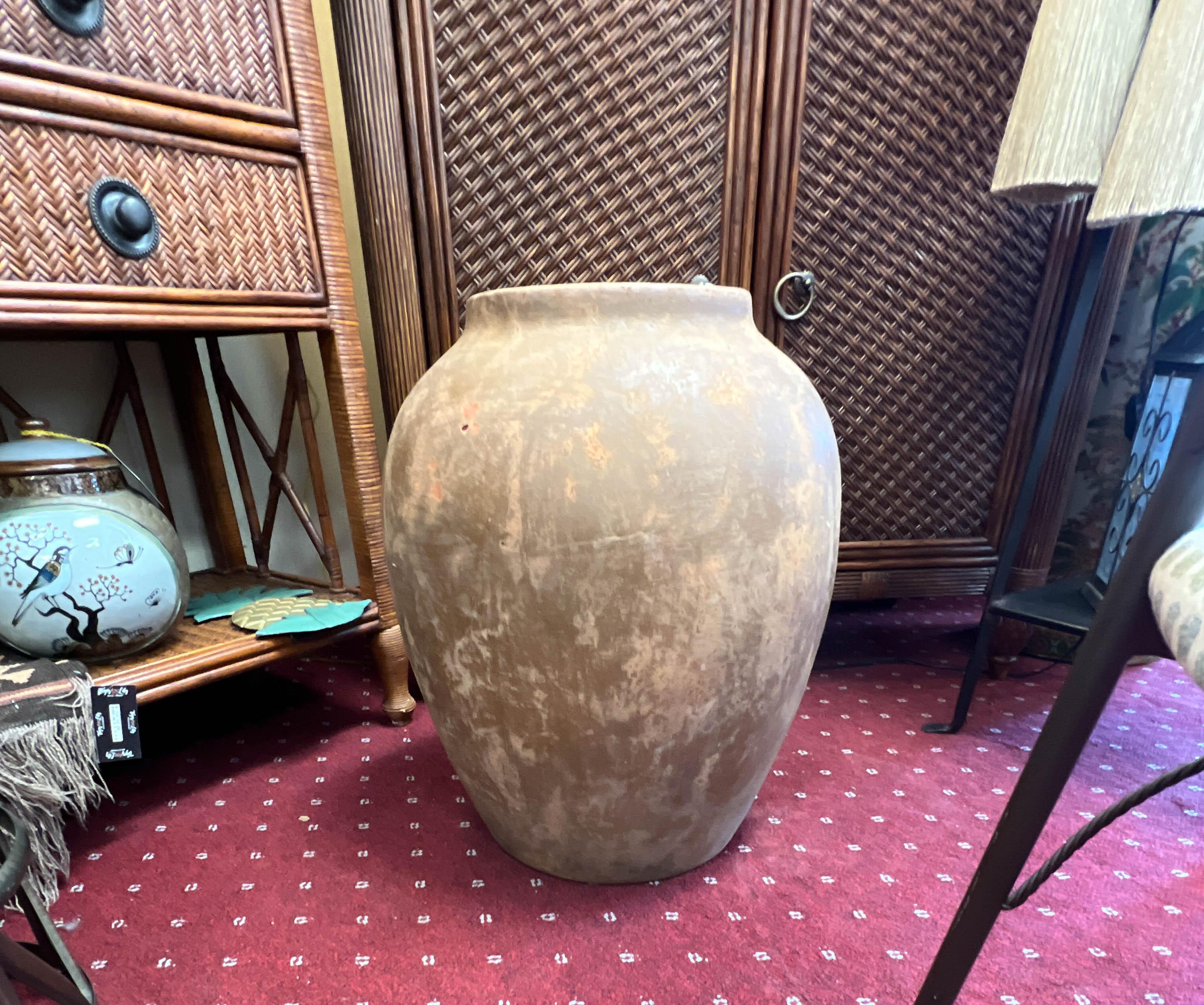 Vintage Mediterranean Terracotta Olive Jar For Sale at 1stDibs | large ...