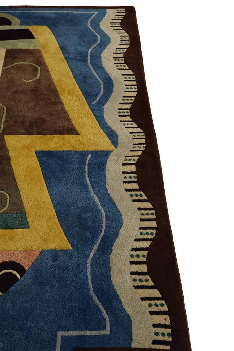 Vintage Memphis Milano Style Art Rug by Shyam Ahuja, India, 1980s at ...