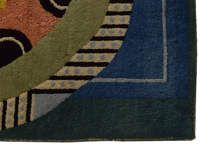 Vintage Memphis Milano Style Art Rug by Shyam Ahuja, India, 1980s at ...