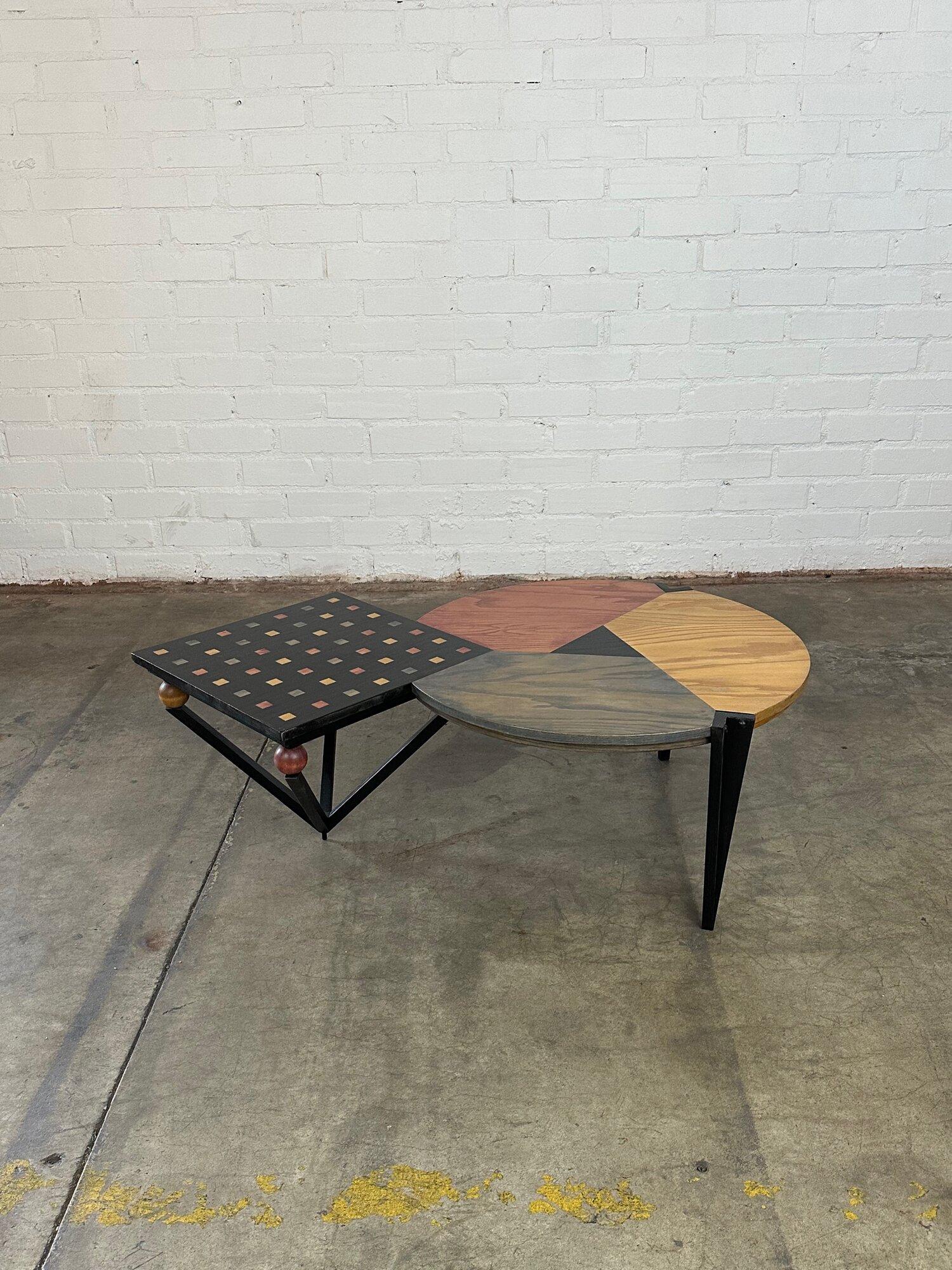 Vintage Memphis Style Coffee Table For Sale at 1stDibs