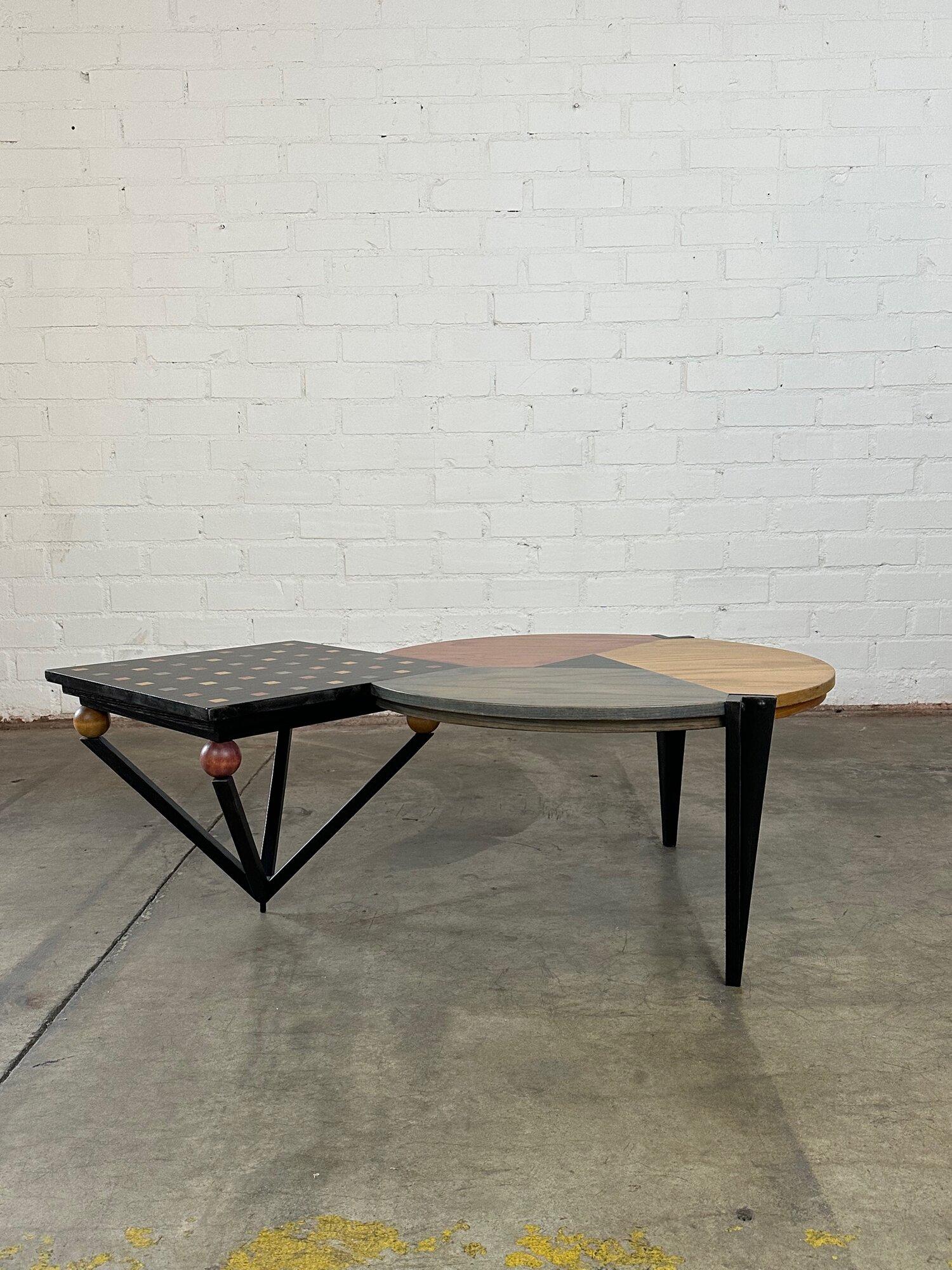 Vintage Memphis Style Coffee Table For Sale at 1stDibs