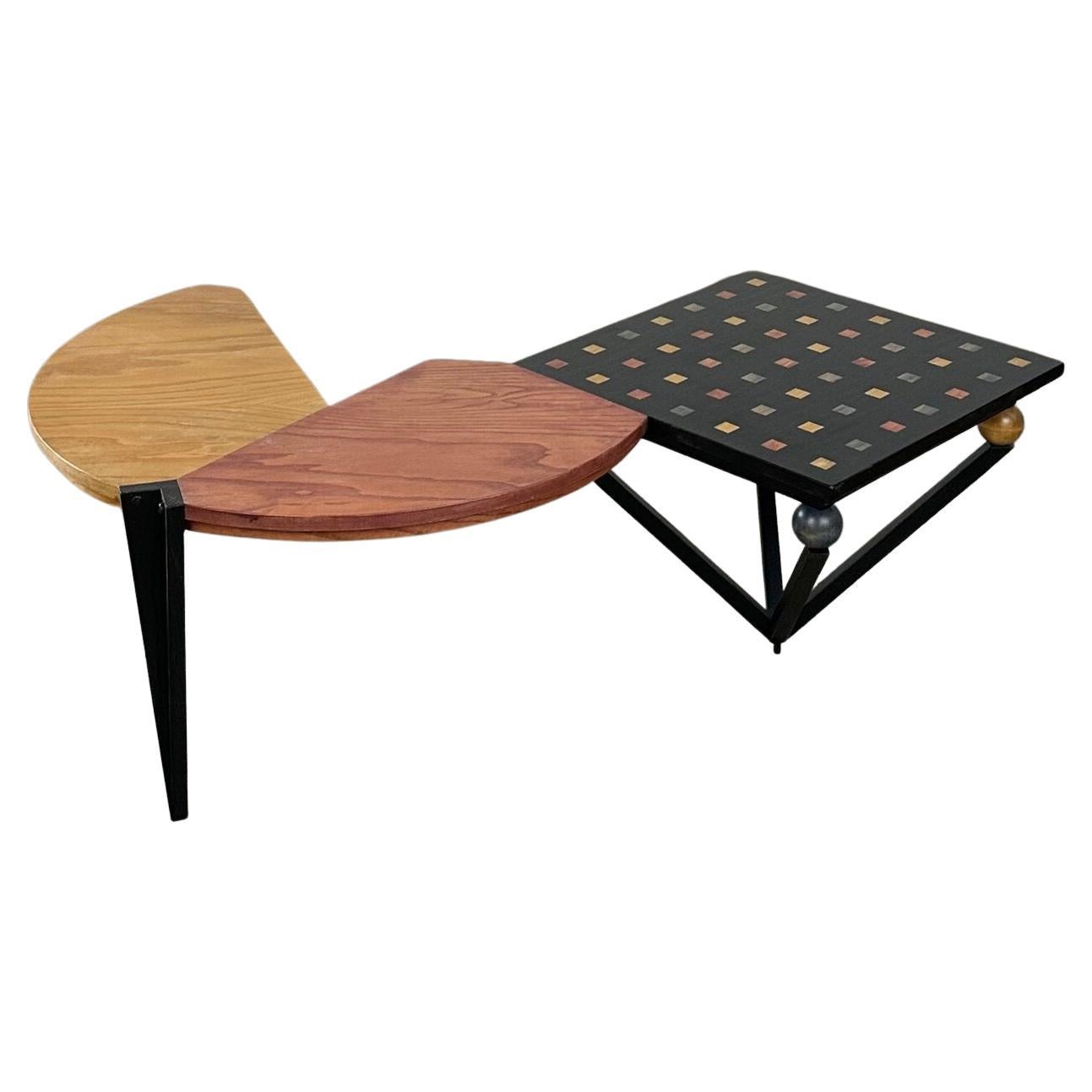 Vintage Memphis Style Coffee Table For Sale at 1stDibs