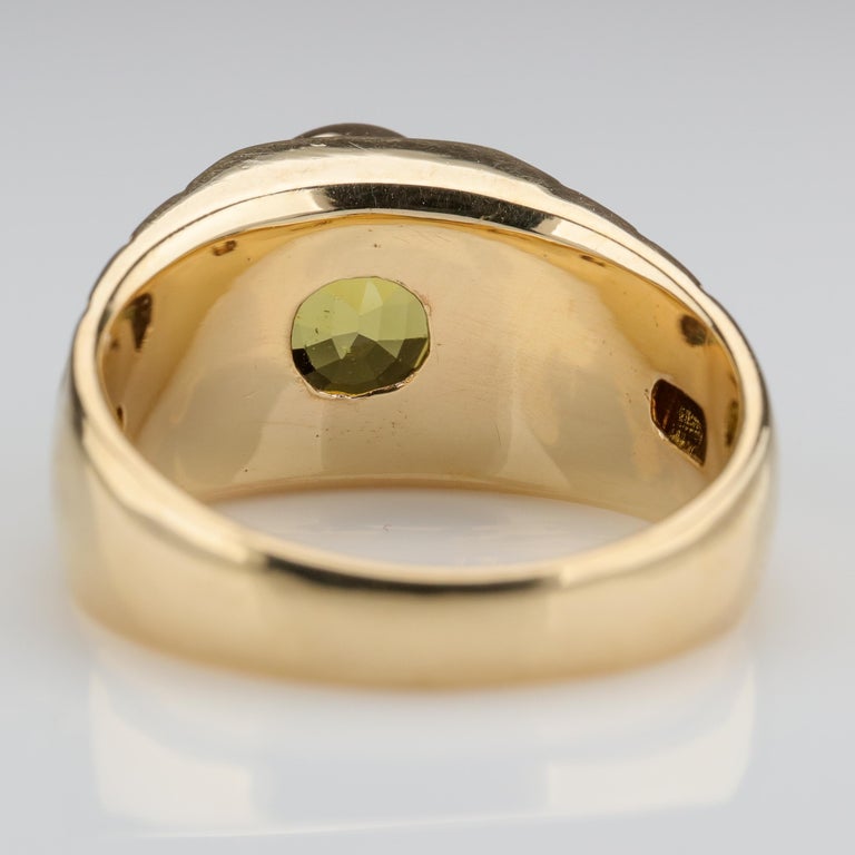 Rare Certified Fancy Tourmaline Men's Ring For Sale at 1stdibs