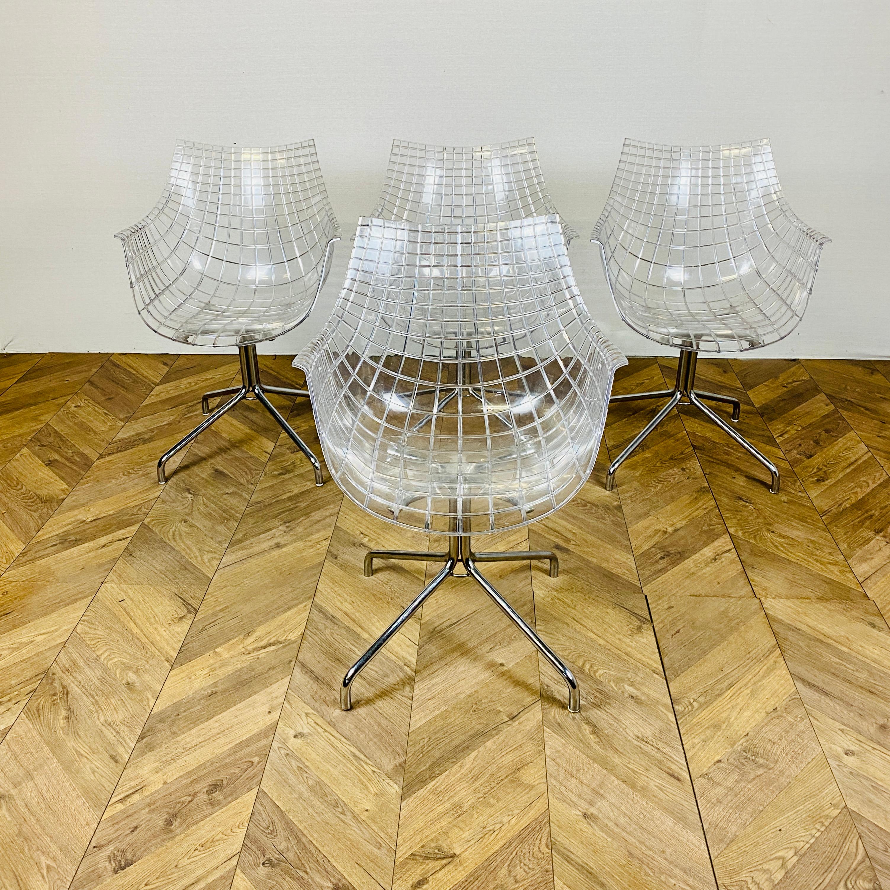Vintage Meridiana Chairs Designed by Christophe Pillet for Dirade, Set ...