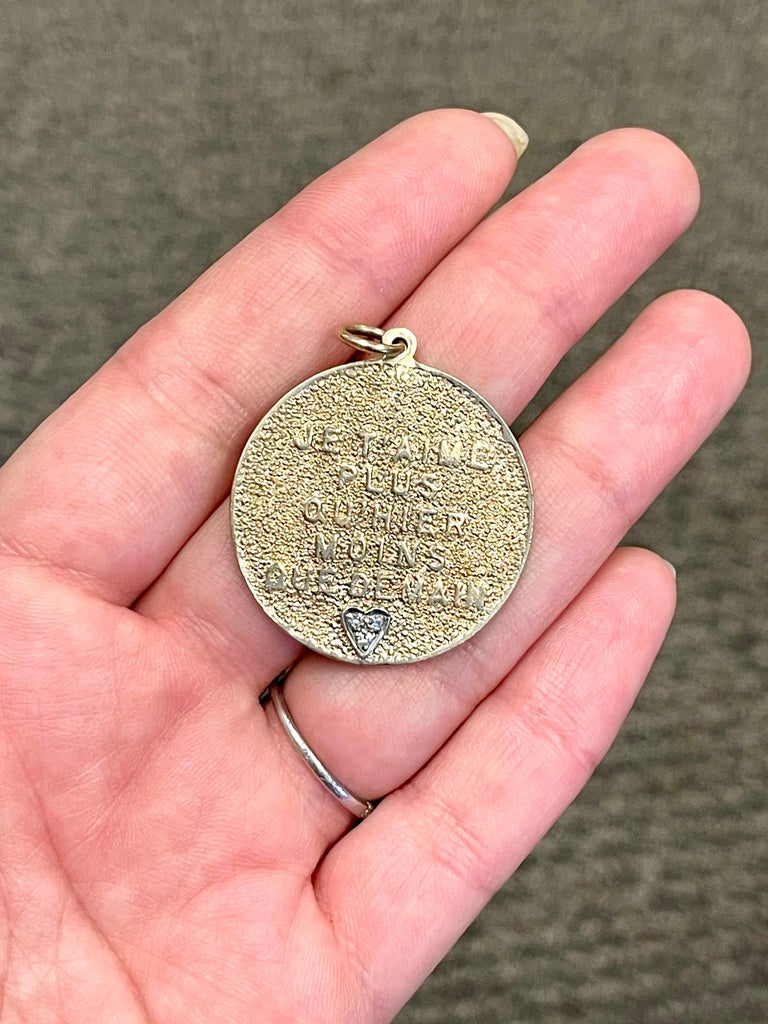 Vintage Merrin 14 Karat Gold More Than Yesterday I Love You Charm at ...