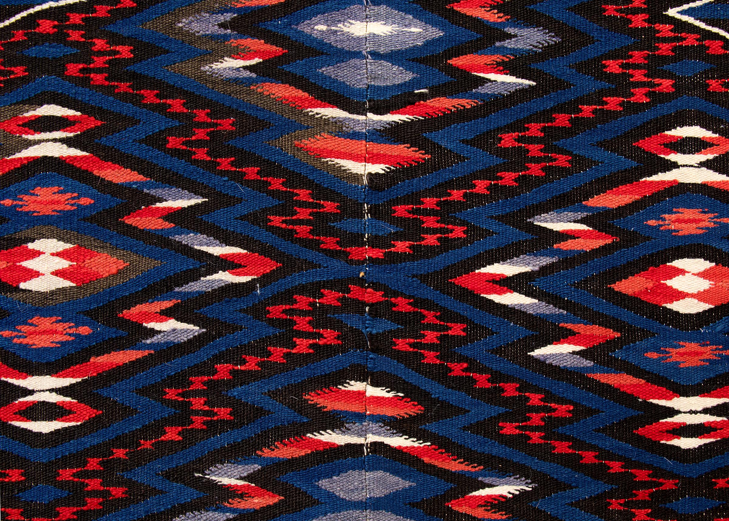 Vintage Mesoamerican Saltillo Serape, Transitional Period, circa 1875 ...