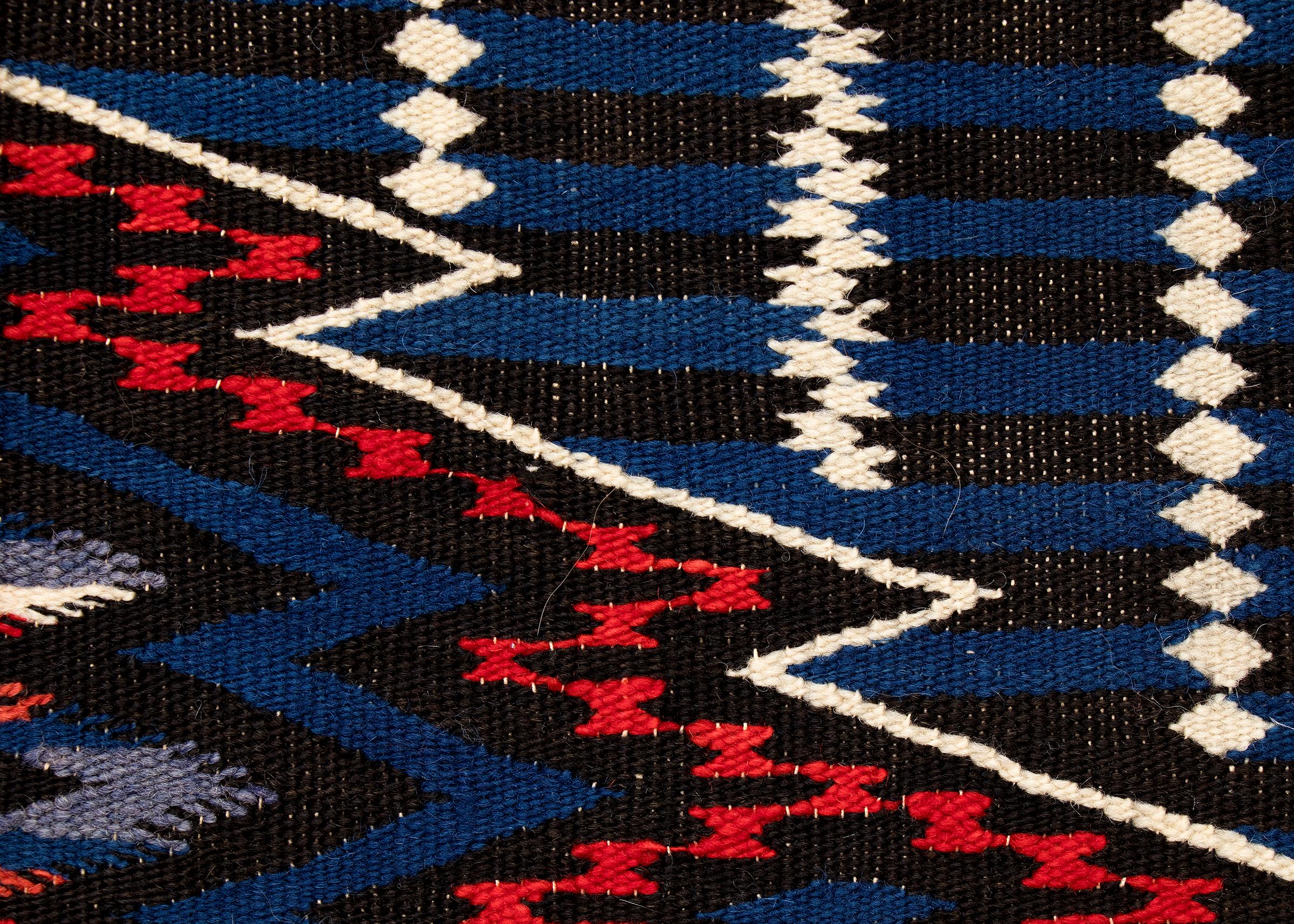 Vintage Mesoamerican Saltillo Serape, Transitional Period, circa 1875 ...