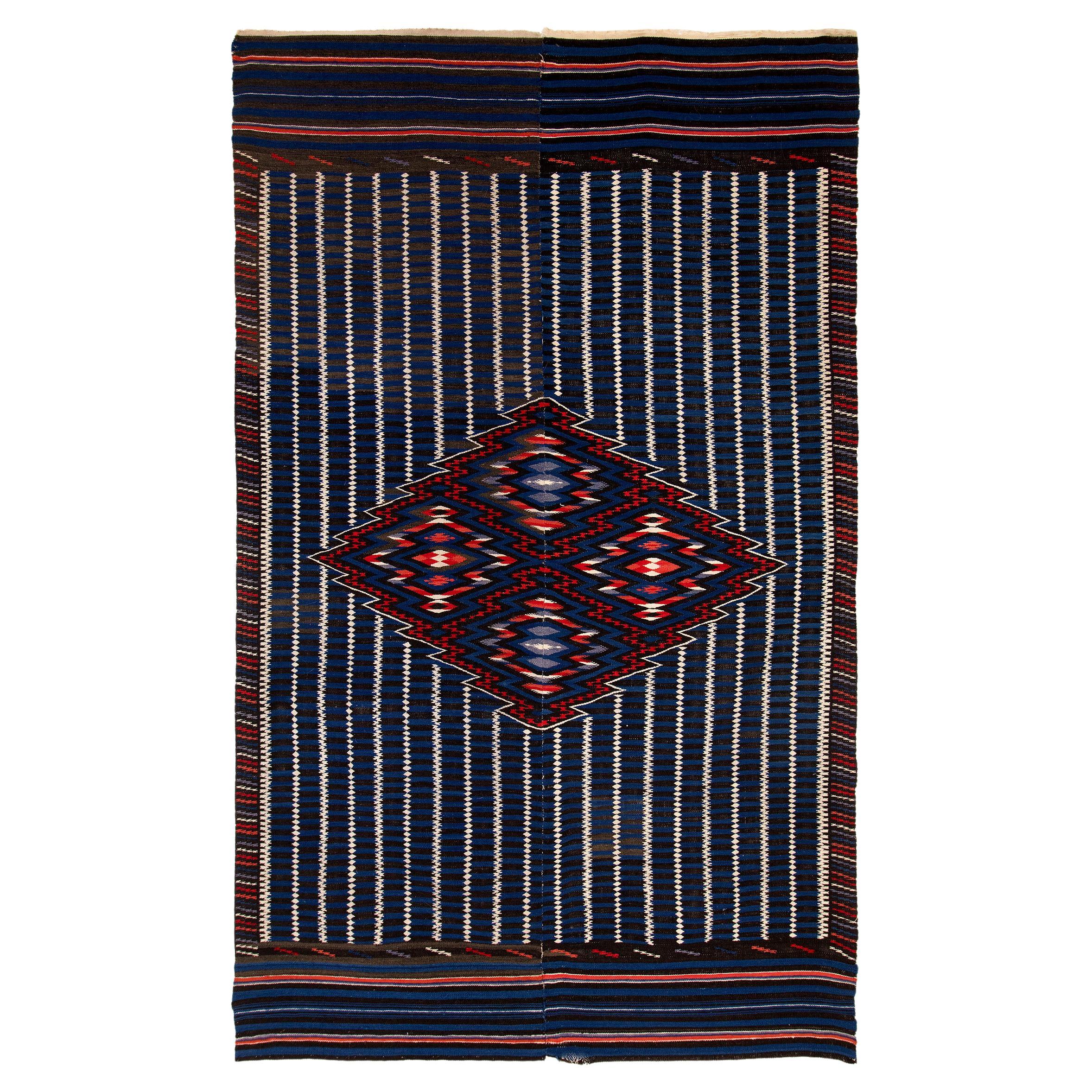 Vintage Mesoamerican Saltillo Serape, Transitional Period, circa 1875 ...