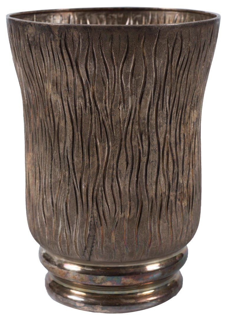Vintage Messulam Silver Vase, Italian Production, 1932 For Sale at 1stDibs