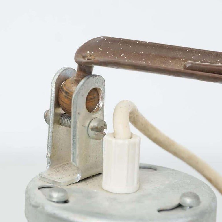 Vintage Metal Clamp Lamp, circa 1940 For Sale at 1stDibs