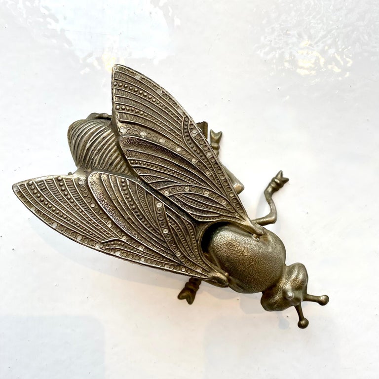 Vintage Metal Fly Ashtray For Sale at 1stDibs | brass fly ashtray