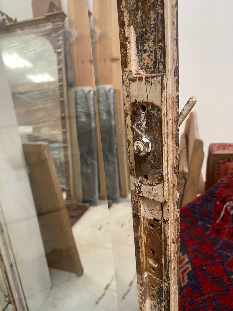 Vintage Metal Frame Glass Display Cabinet For Sale at 1stDibs