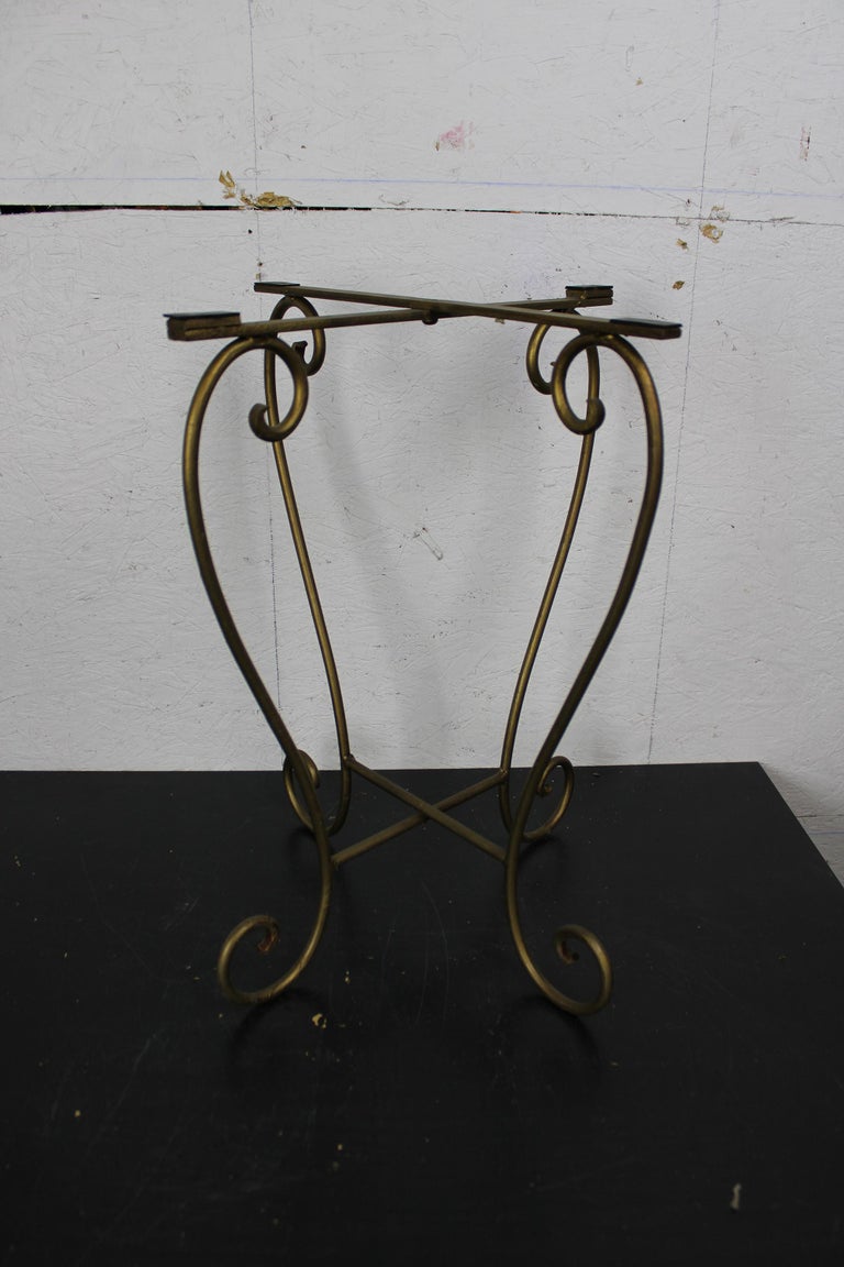 Vintage Metal Hand Painted Folk Art Mackenzie Style Tole Tray Table For ...