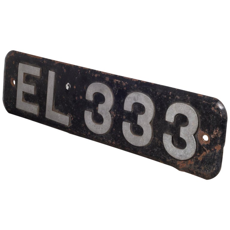 Vintage Metal License Plate, circa 1930-1940 For Sale at 1stDibs