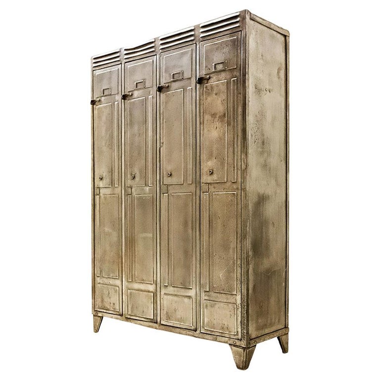 Vintage Metal Lockers, 1930s at 1stDibs